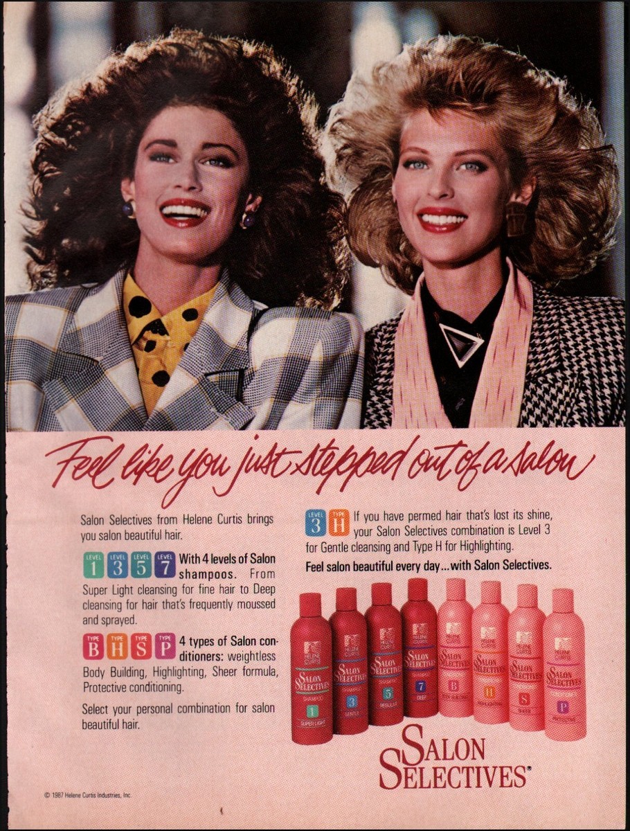 Hair Product Advertisements