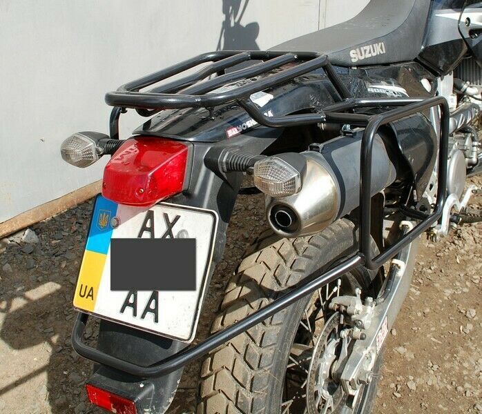 SUZUKI DRZ 400 SM COMPLETE RACK LUGGAGE SYSTEM BIKE MOTORCYCLE BLACK ...