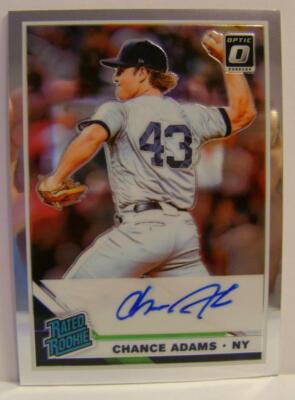 CHANCE ADAMS AUTO DONRUSS OPTIC BASEBALL 2019 | eBay