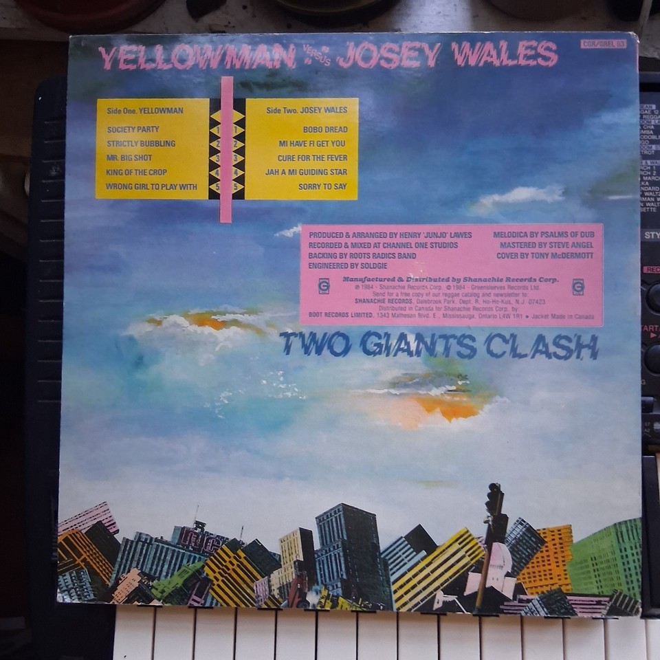 Yellowman & Josey Wales- Two Giants Clash OG Greensleeves DanceHall/Dub ...