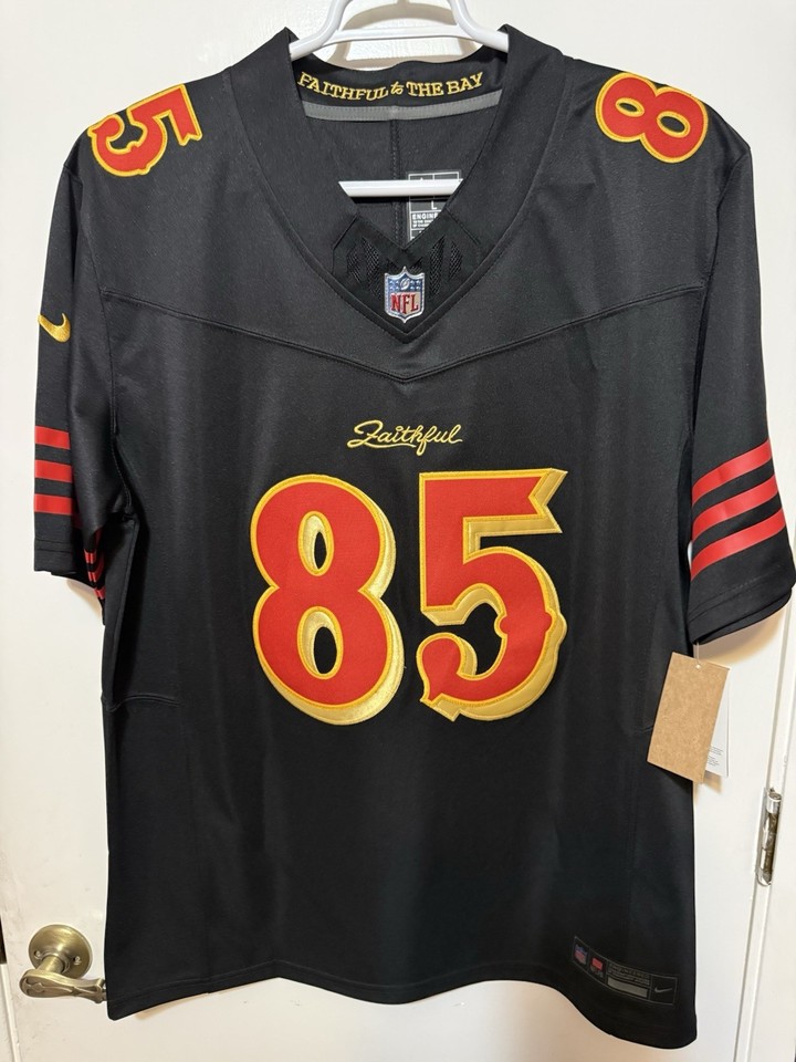 Brand New 49ers George Kittle Rivalries Stitched Jersey Size Large | eBay