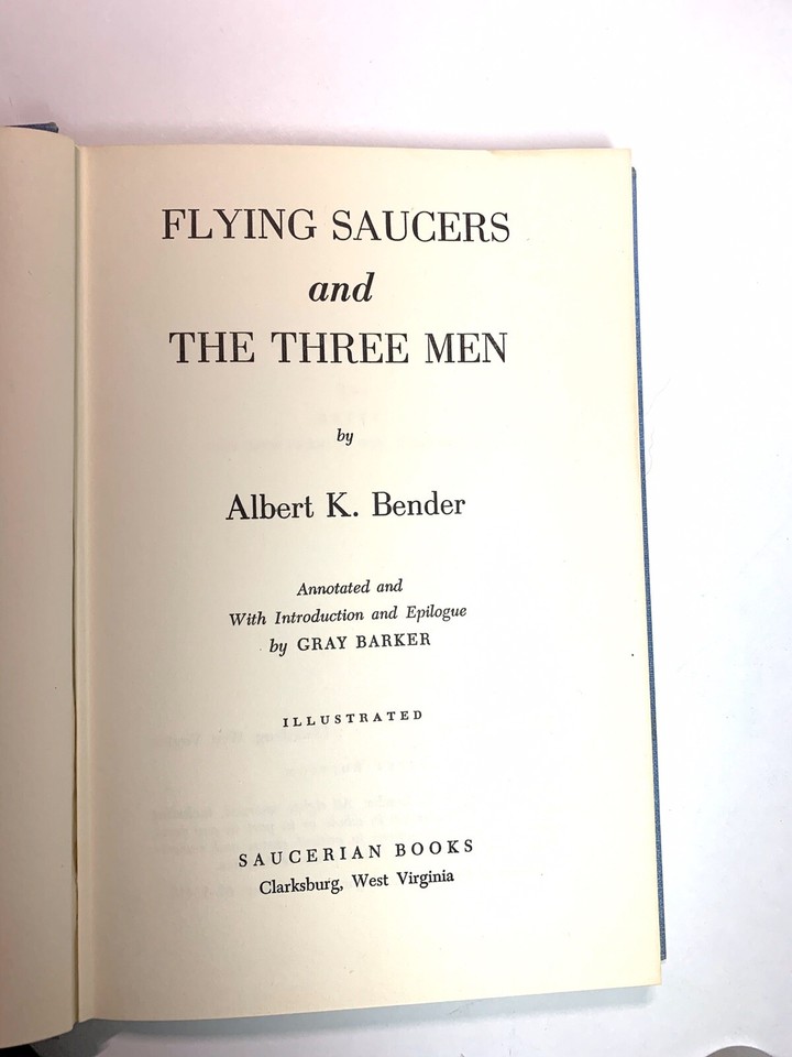Sale~Flying Saucers and The Three Men~Albert Bender~1962~First Edition ...