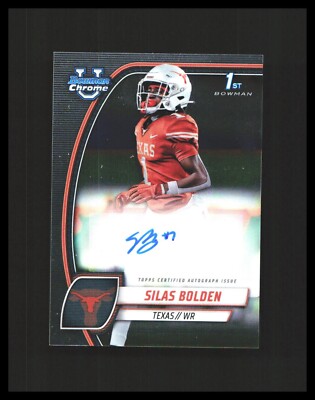 2024 Silas Bolden Rookie Card Auto - Bowman U Chrome #PA-SBO Minnesota ...