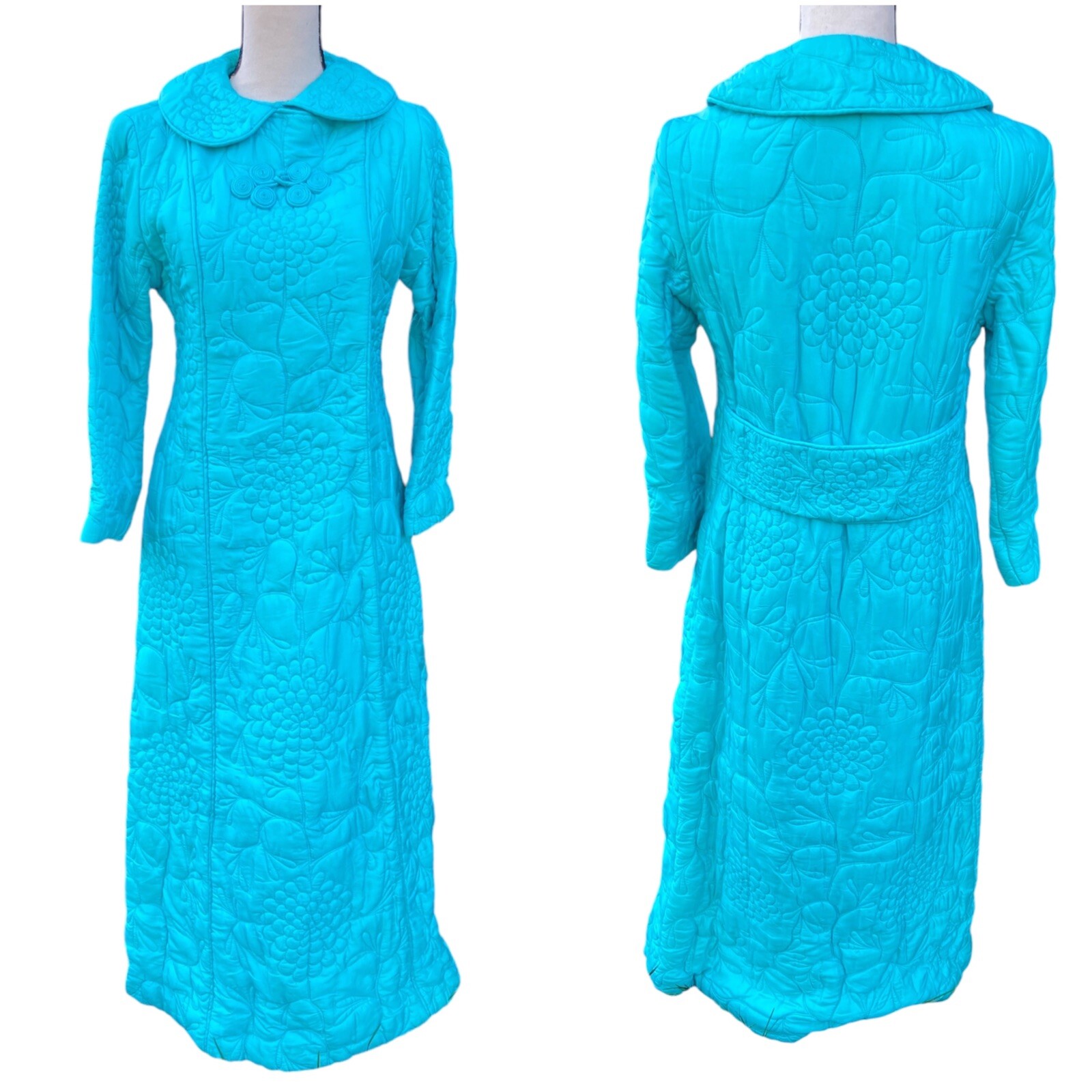 Joseph Magnin Vintage 60s Iconic Quilted Full Length … - Gem