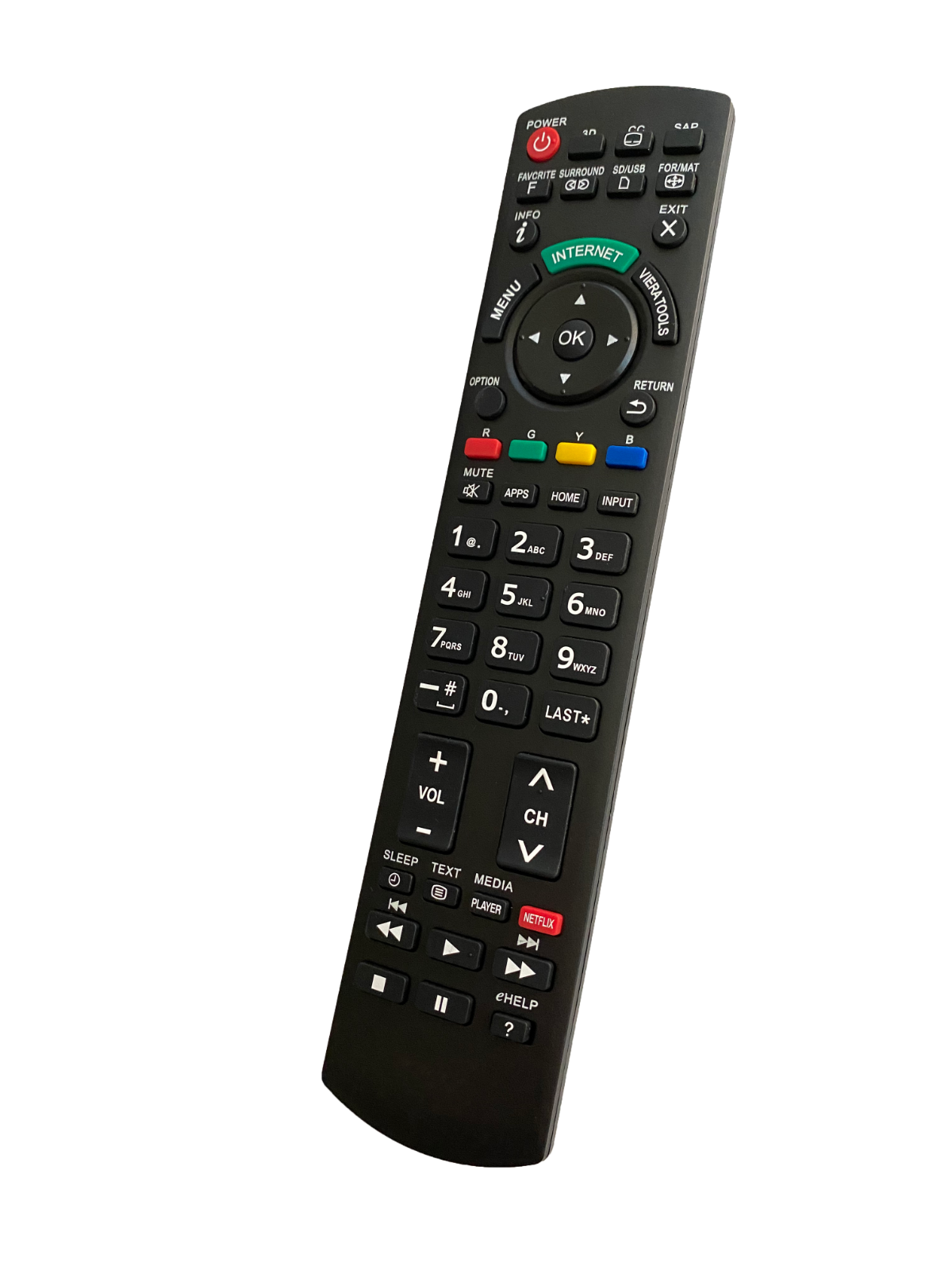 New Remote for Panasonic TV TC-42LD24 TH-32LRU5 TH-50PC77U N2QAYB000100 ...