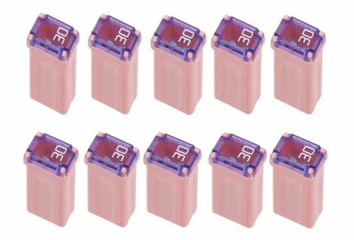 10 Pack - 30Amp Micro Cartridge Fuses Slow Blow MICRO Female MCASE FMM ...