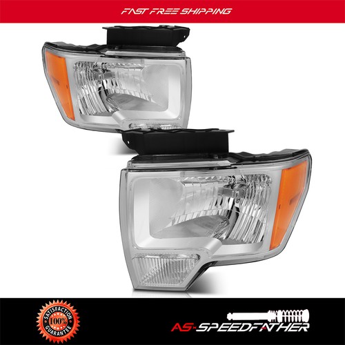 For 2009-2014 Ford F150 Headlights Replacement Assembly Front Headlamps ...