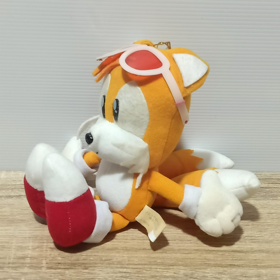 Sega Sonic TAILS Hedgehog Vintage Plush Toy 1994 Japan 8" MISSING ...