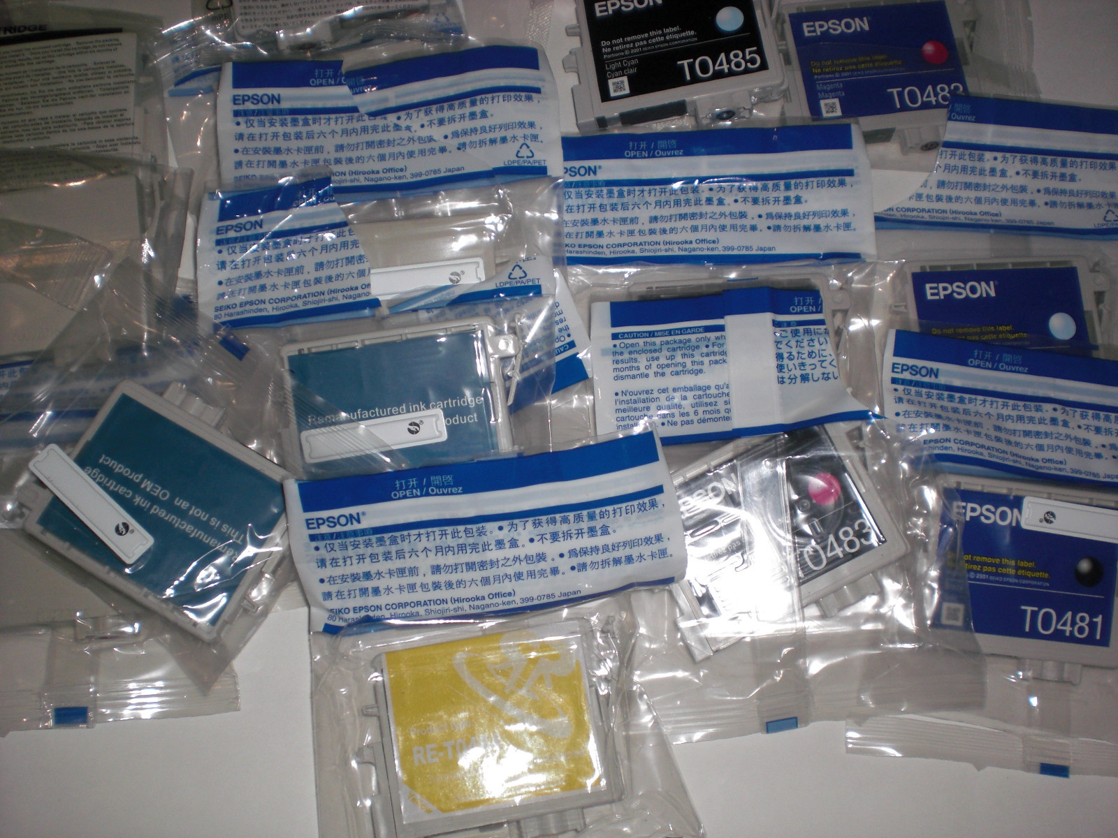 Lot of 25 Empty Epson 48 Ink Cartridges - Used | eBay