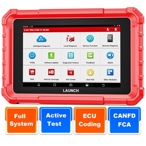 LAUNCH X431 Bidirectional Car OBD2 Scanner Auto Diagnostic Scan Tool E ...