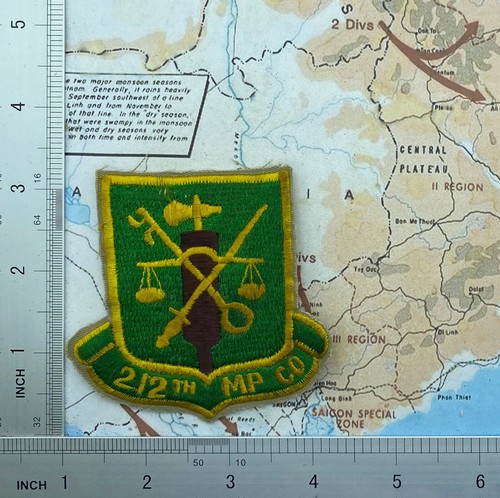 PATCH , Vietnam War US 212th MILITARY POLICE Company Patch , Patch T3 ...