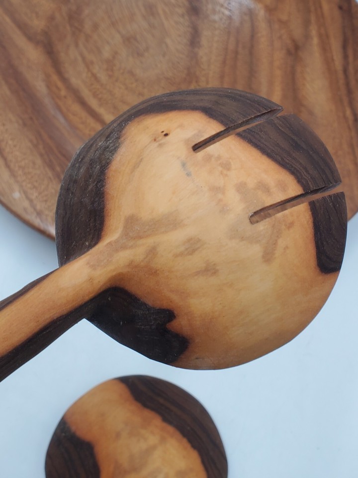 Bone Handle Wooden Salad Set | African Kitchen Utensils Set | eBay