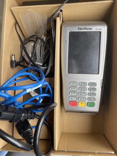 Verifone VX 680 3G Silver Handheld Wireless Credit Card Terminal | eBay