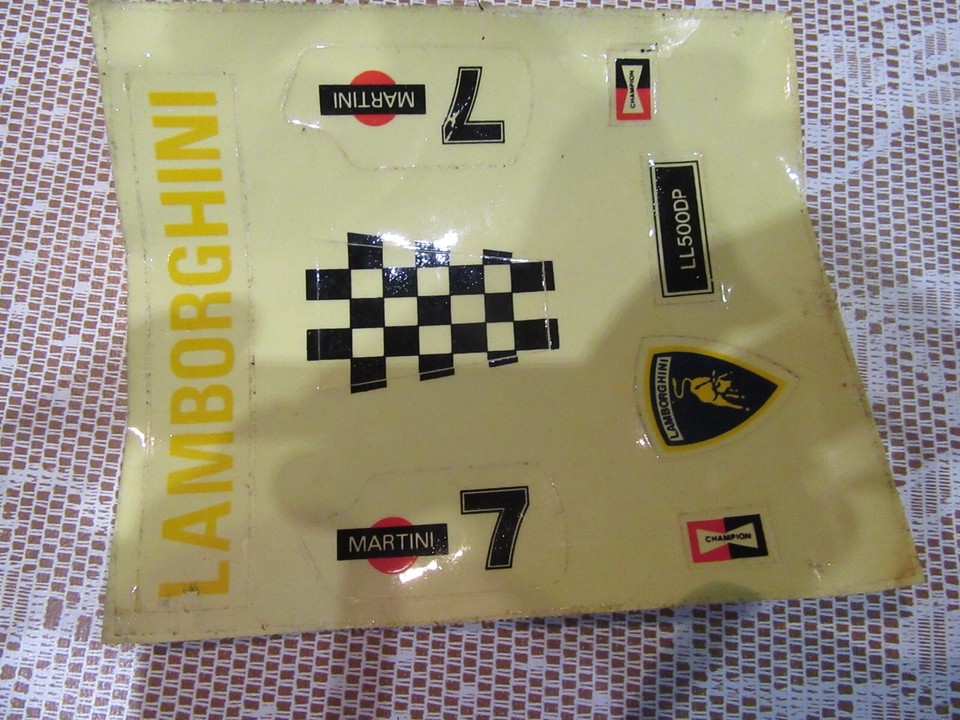 A320 Vintage Decal For Lamborghini Countach #7 LL 500DP Martini Decal ...