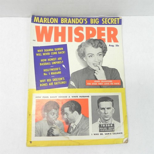 VINTAGE WHISPER MAGAZINE 1955 TABLOIDS SINGLE ISSUE HOLLYWOOD GOSSIP | eBay
