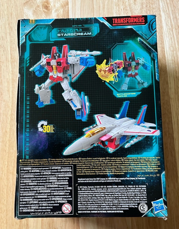 Transformers Starscream Action Figure Earthrise War for Cybertron | eBay UK
