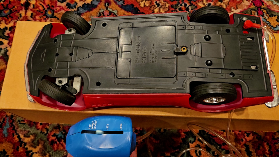 VTG ELDON CORVETTE STINGRAY BATTERY OPERATED TOUCH COMMAND 1968 BOX ...