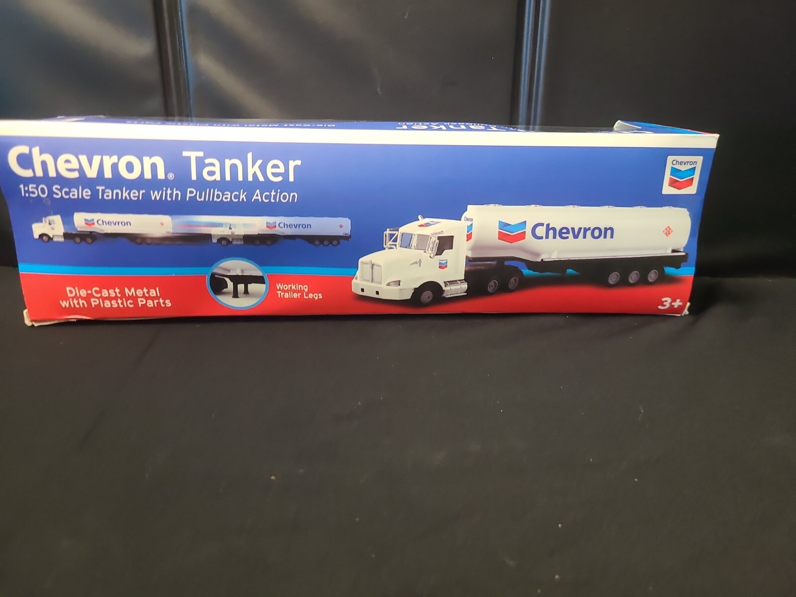 Daron Chevron 1 50 Scale Die Cast Tanker Truck With Pullback Action for ...
