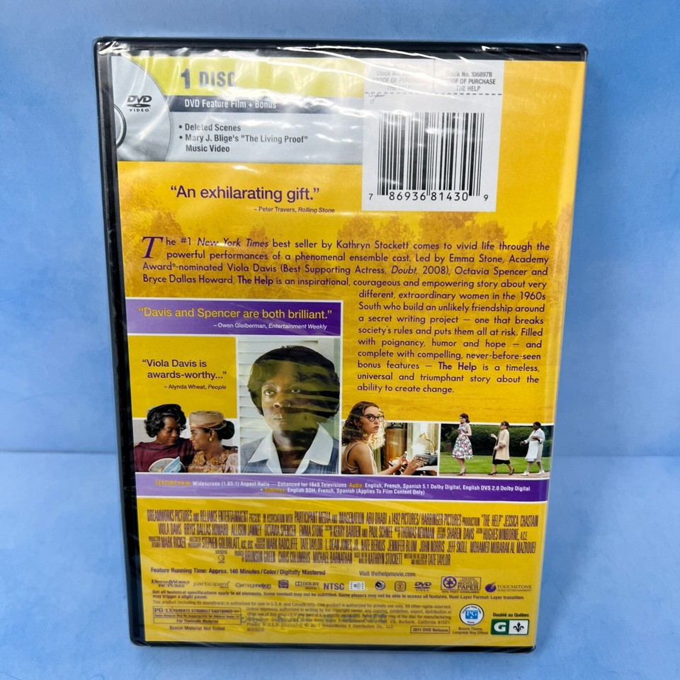 The Help (DVD, 2011) 786936814309 | eBay