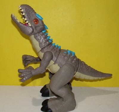 Imaginext Jurassic World Indominus Rex Dinosaur Thrashing Action Raptor ...