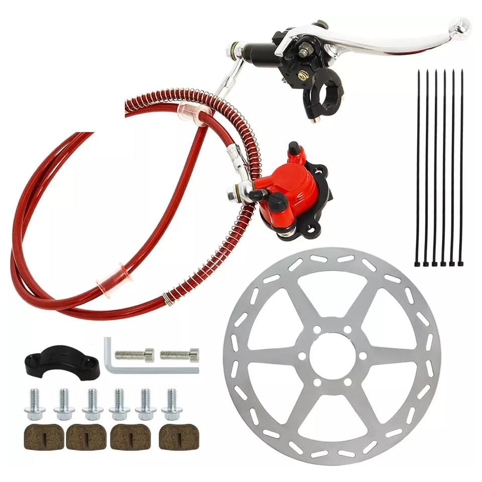 Mini Bike Brake Kit 𝗨𝗽𝗴𝗿𝗮𝗱𝗲𝗱 Hydraulic Disc Brake Caliper Assembly ...