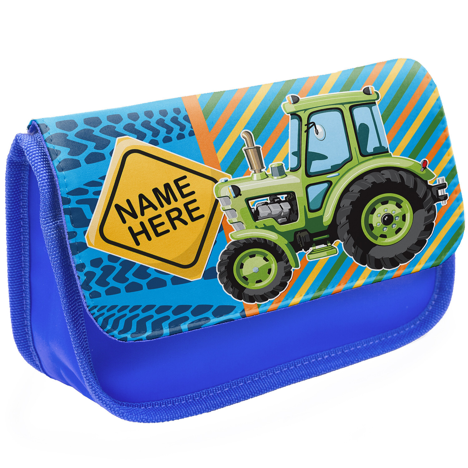 Personalised Pencil Case Boys Tractor Childrens Farming School Bag Kids ...
