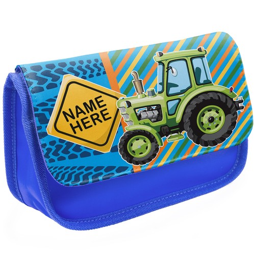 Personalised Pencil Case Boys Tractor Childrens Farming School Bag Kids ...