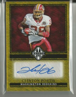2019 Panini Majestic Clinton Portis Upper Tier Gold Auto Autograph #ed ...