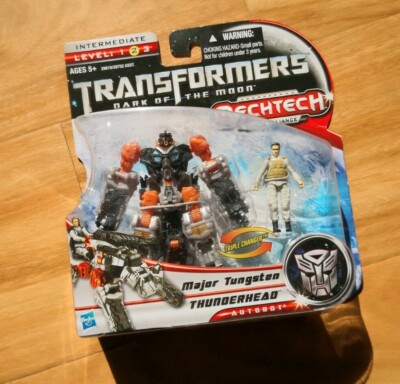 TransFormers DOTM Human Alliance Autobot THUNDERHEAD & Major Tungsten ...