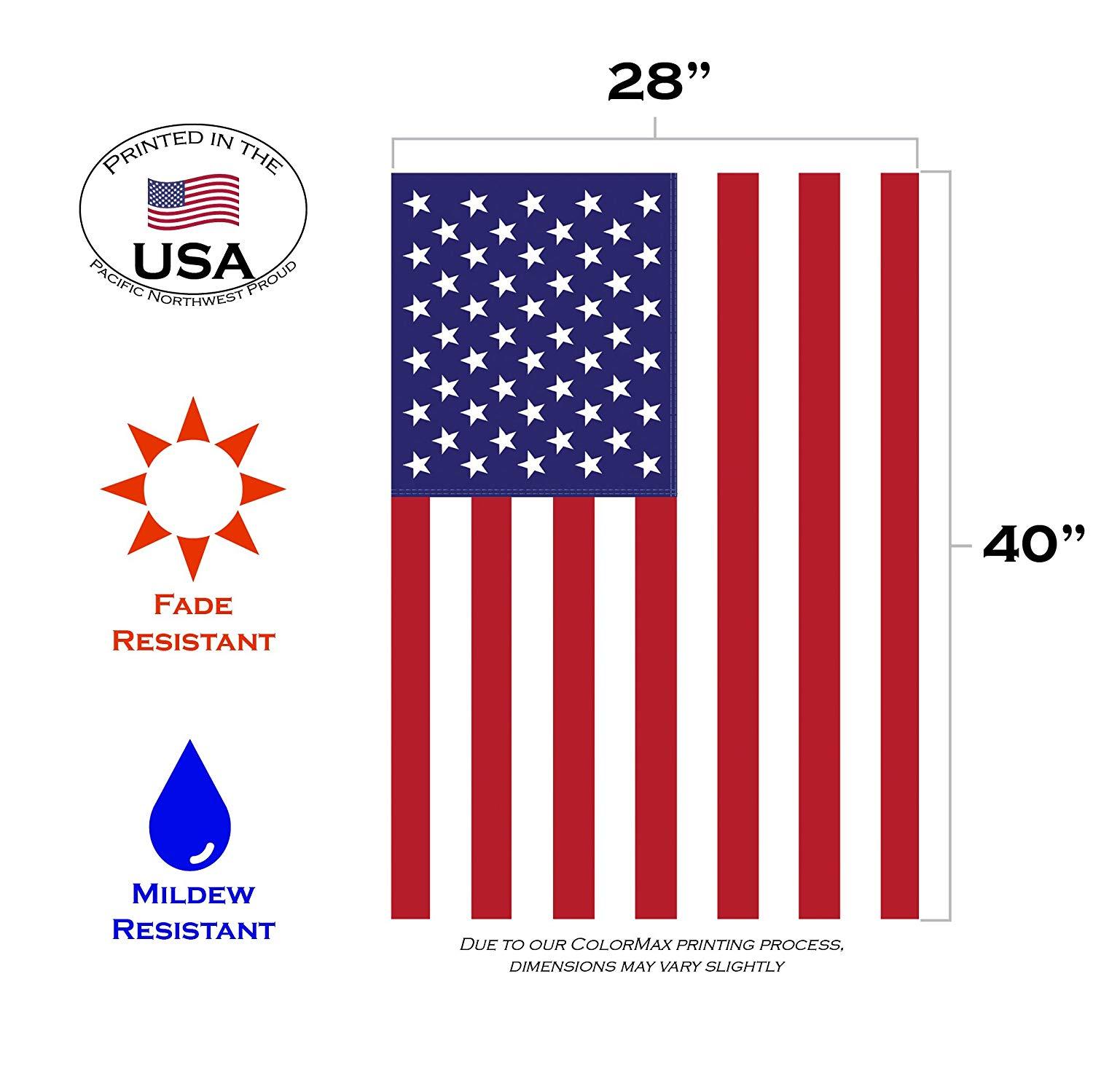 Faded American Flag Design