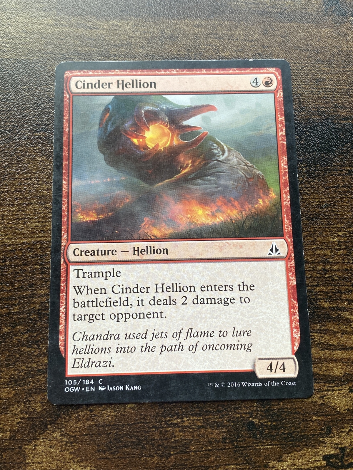 Cinder Hellion 105/184 Oath of the Gatewatch Magic The Gathering MTG ...