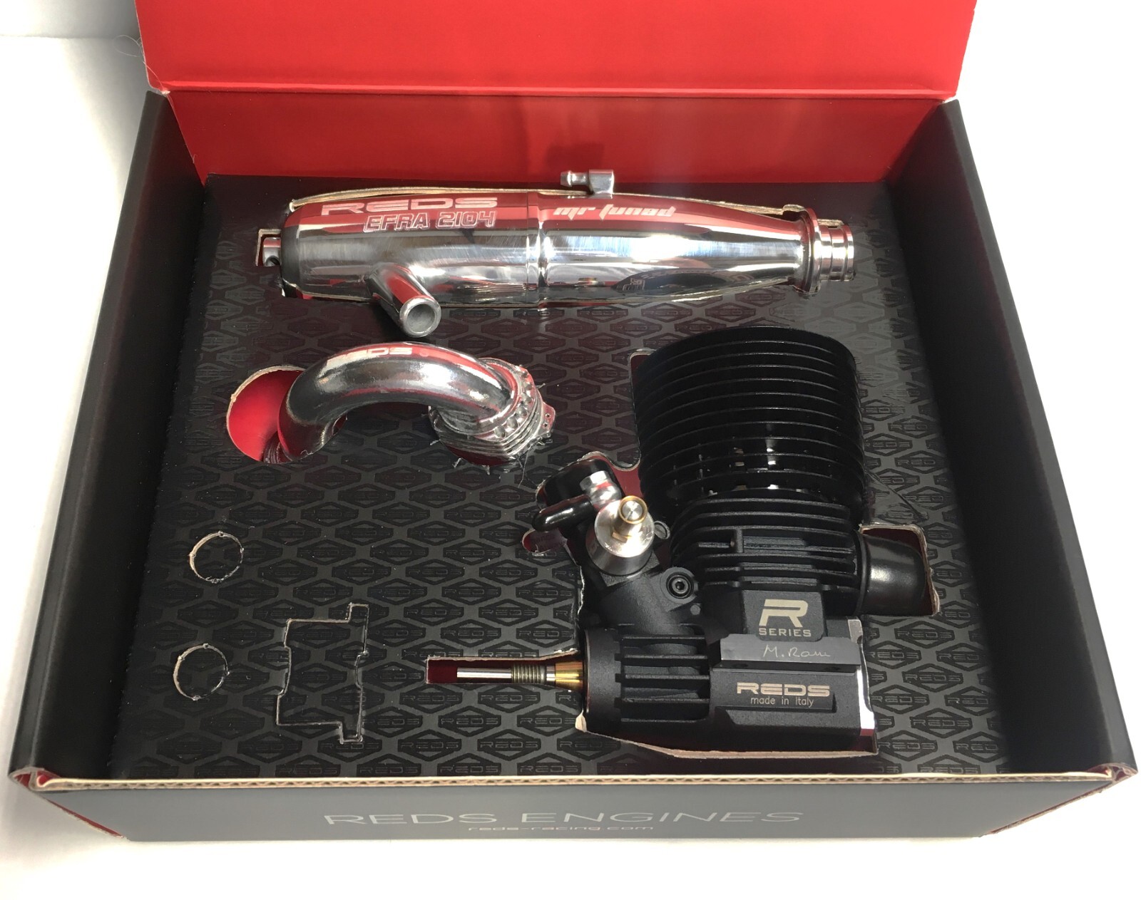 **REDS RACING R5R 5.0 WITH #2104 EXHAUST PIPE WITH MANIFOLD COMBO NEW ...