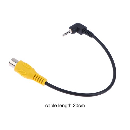 AV In Video Cable Adapter 2.5mm AV Jack Male Plug To RCA Female Adapter ...