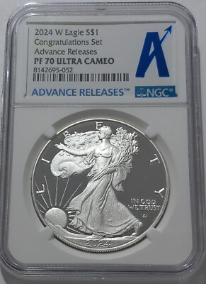 2024 W $1 NGC PF70 UC Advance Releases Proof Silver Eagle ...