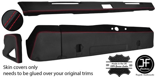 RED STITCH DASH DASHBOARD KIT LEATHER&SUEDE COVERS FOR DEFENDER 90 110 ...