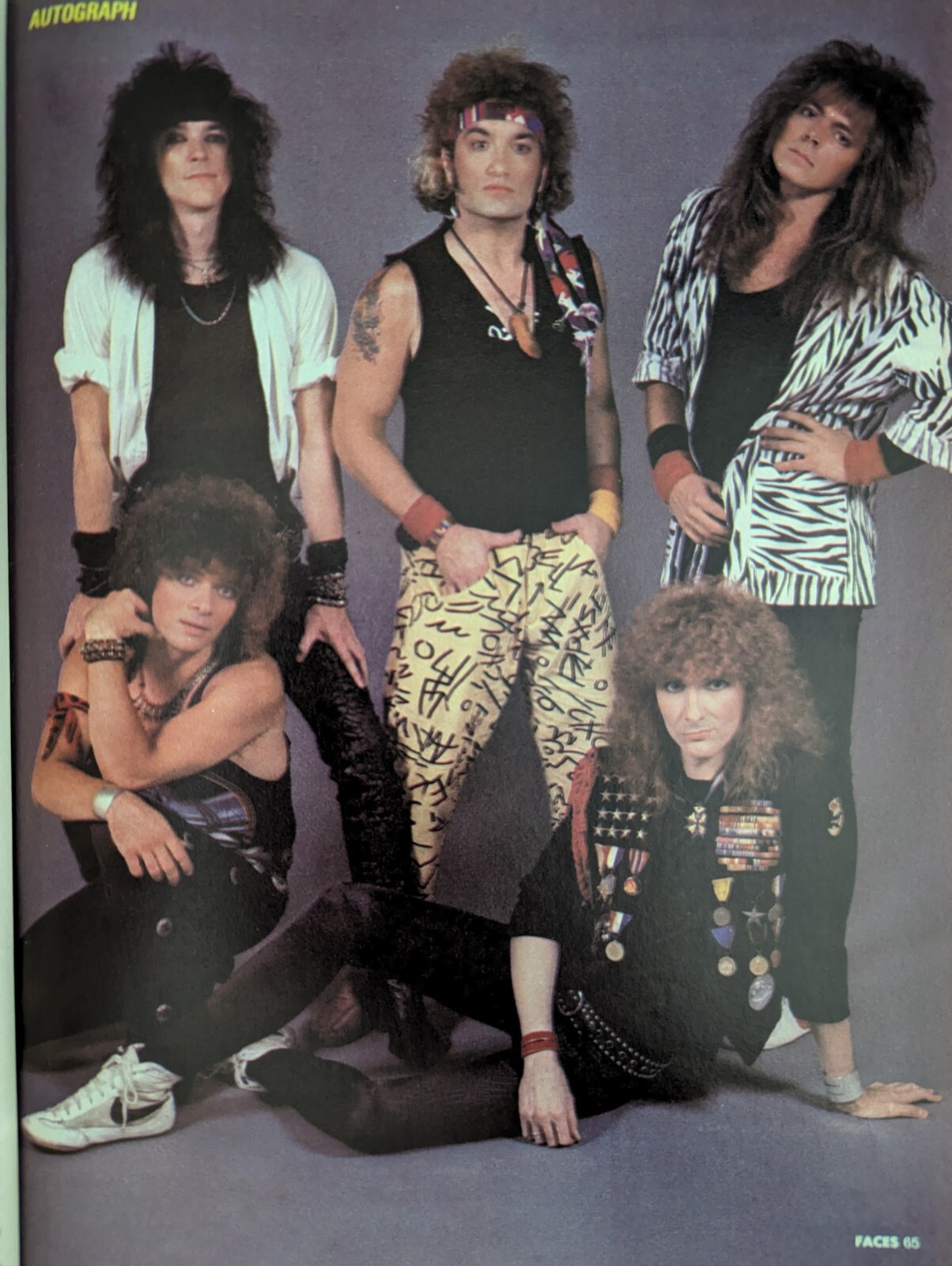 Faces Rocks Magazine February 1986 KISS, Ratt, Scorpions, Dio, Dire ...