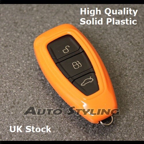 Orange Key Cover Case for Ford Smart Key Remote Protector Shell Bag Fob ...