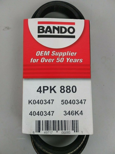 Serpentine Belt Bando 4PK880 for sale online | eBay