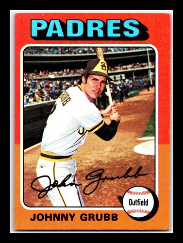1975 Topps #298 Johnny Grubb San Diego Padres | eBay