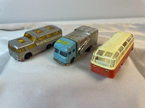 Toy Truck Lot of 3 -Matchbox Coach/Matchbox Mercedes Coach /Husky ...
