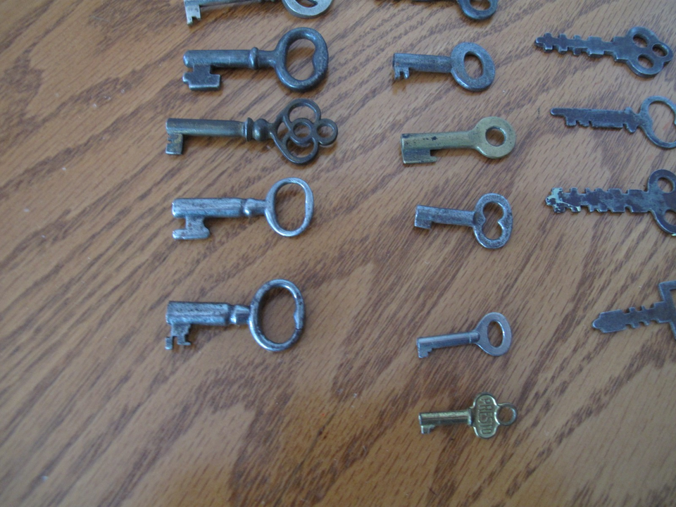 Antique Key Collection Lot of 18 Lock Keys Vintage | eBay