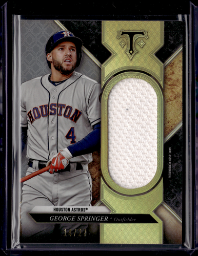 2017 TOPPS TRIPLE THREADS #SJR-GSP GEORGE SPRINGER PATCH 14/27 | eBay