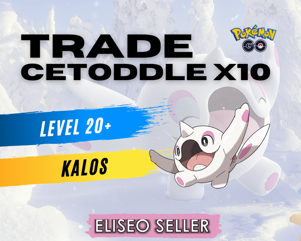 Pokemon Cetoddle x10 GO - 9 GEN - Paldea PACK Holiday | eBay