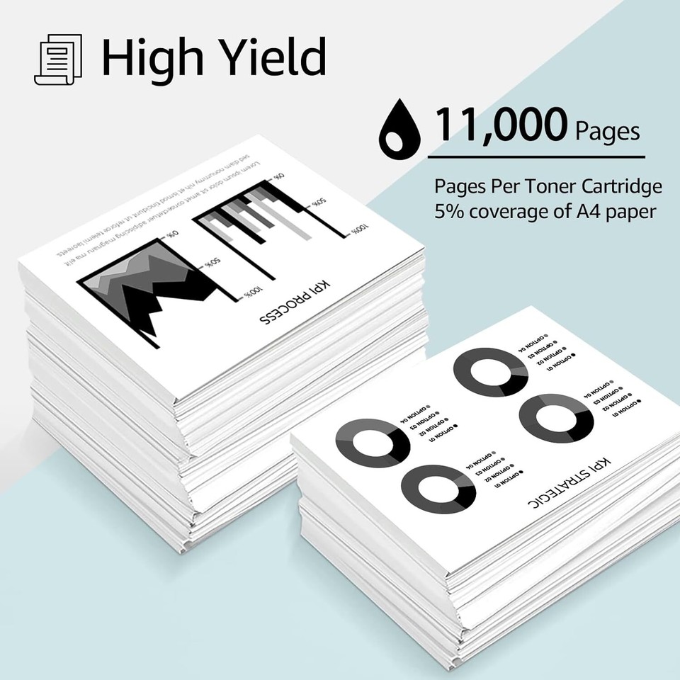 2PK 37A CF237A Toner Cartridge Compatible for HP LaserJet M607 M608 ...