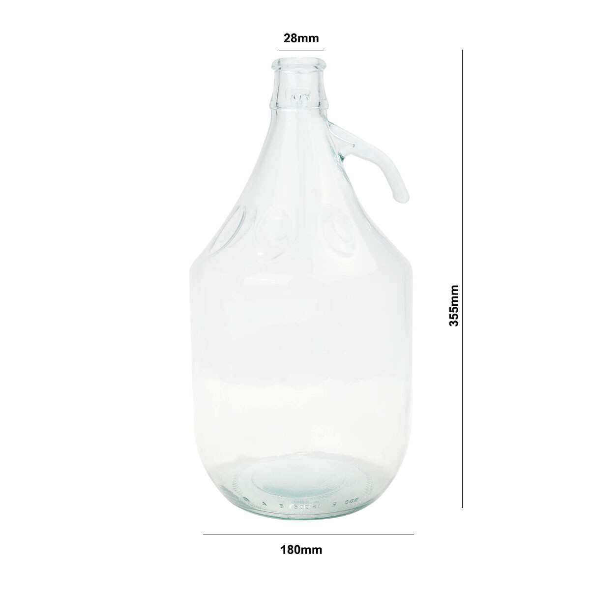 6X Glass Demijohn Bottle 5L Jar Carboy W/ Swing Top Home Brew Wine ...