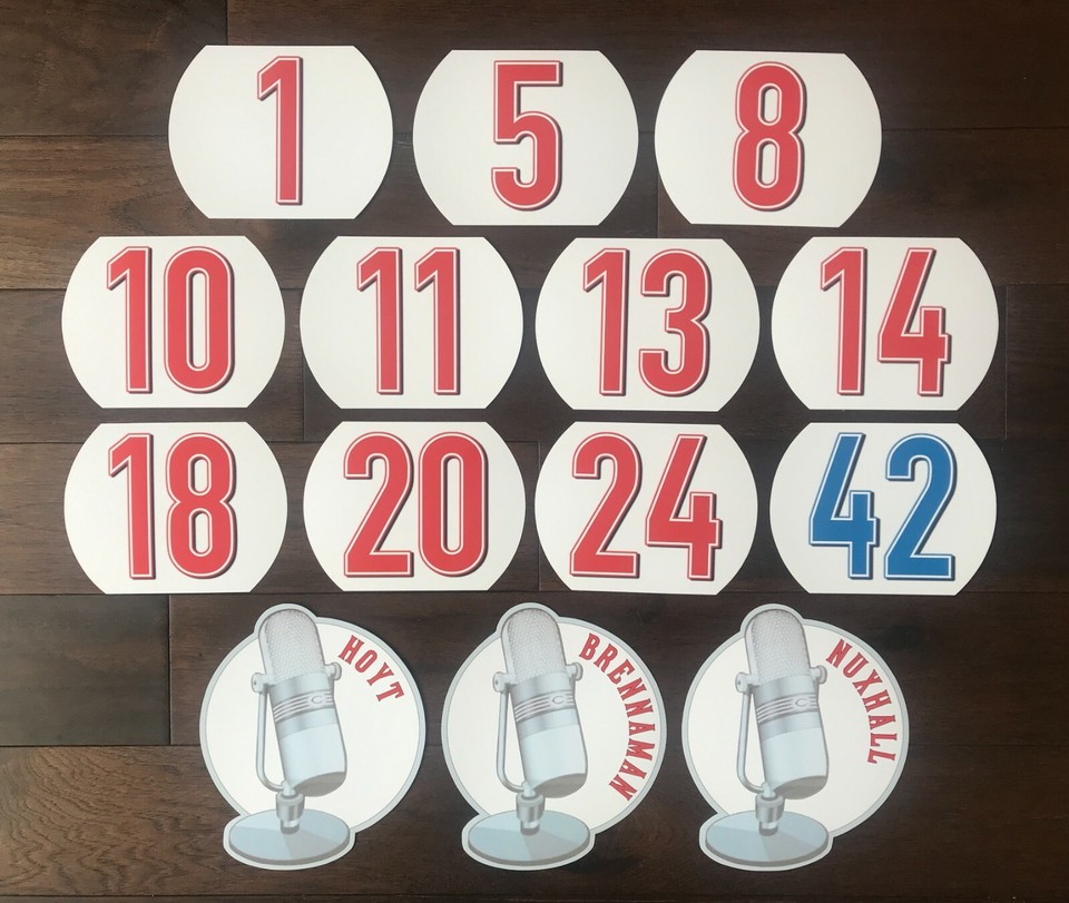 CINCINNATI REDS GREAT AMERICAN BALLPARK RETIRED NUMBERS POSTER TICKET ...