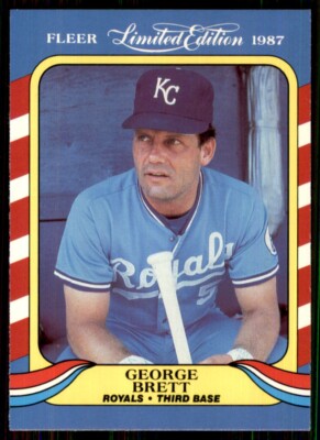 1987 Fleer Baseball's Best Sluggers vs Pitchers George Brett Kansas ...