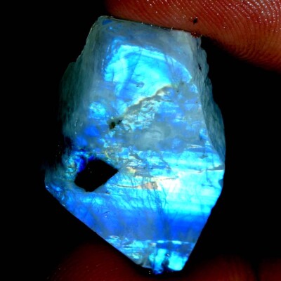 Rock Moonstone Rough Specimen Blue Fire Moonstone Rough Slab Natural ...