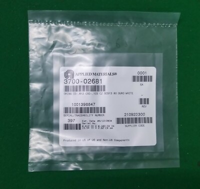 AMAT 3700-02681 ORING ID .612 CSD .103 CZ SC513 80 DURO WHITE, NEW | eBay