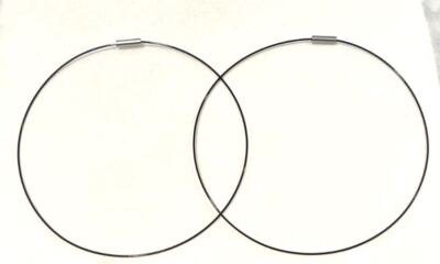 6X Black 14 inch (35.5cm) Magnetic Wire Neck Band for Pendants | eBay